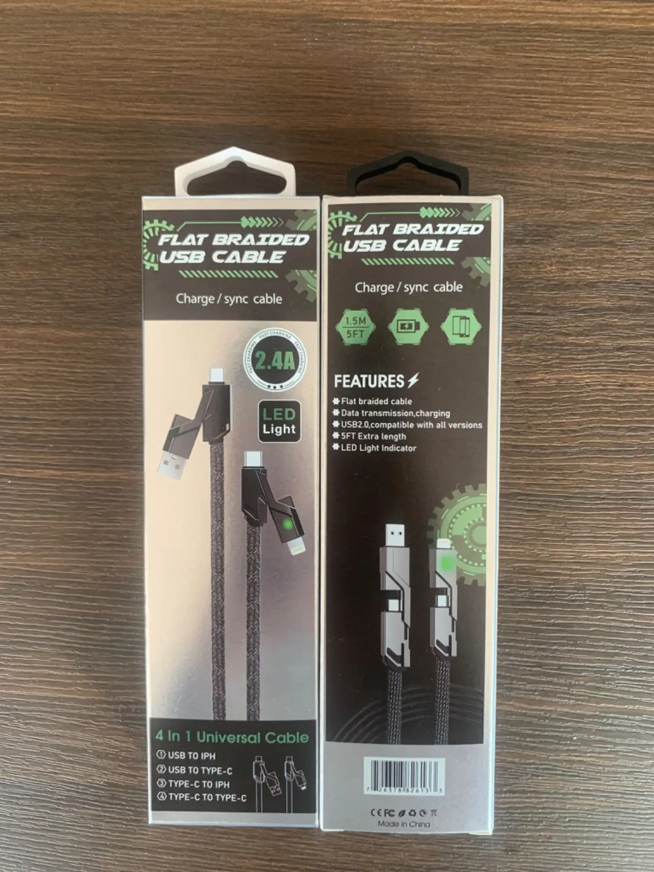 Retail Package Pd Type C Cable For Macbook Pd 60w 5ft Flat Cable Type C ...