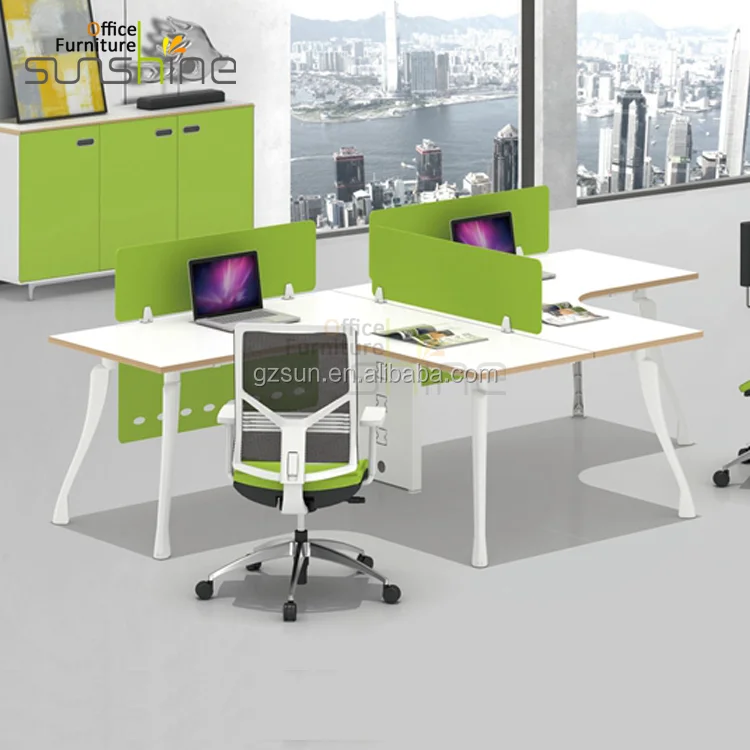 Modular Workstation Office Desk with Side Cabinet