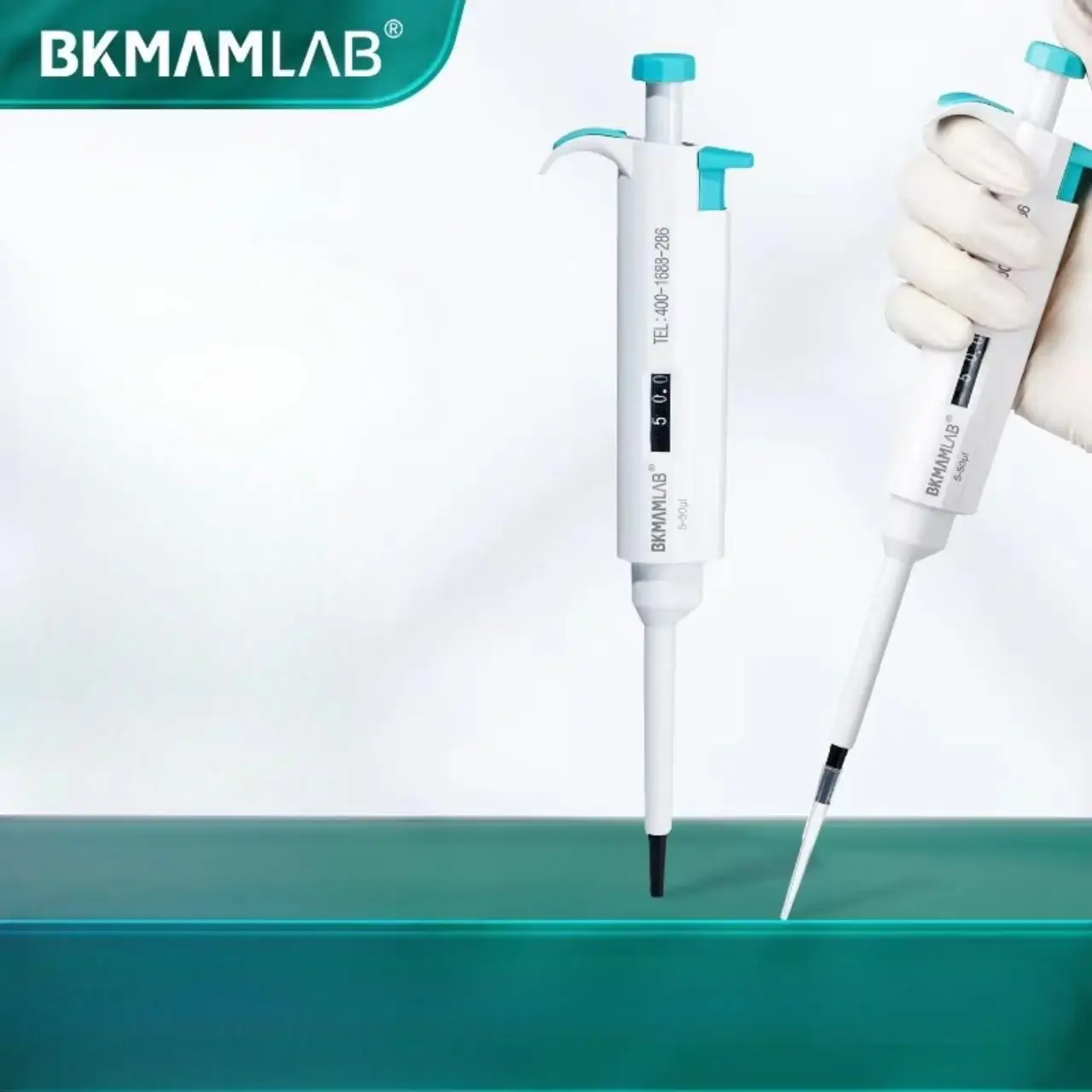 BKMAMLAB Micro Pipette Adjustable Plastic Multi-Channel Biological ...