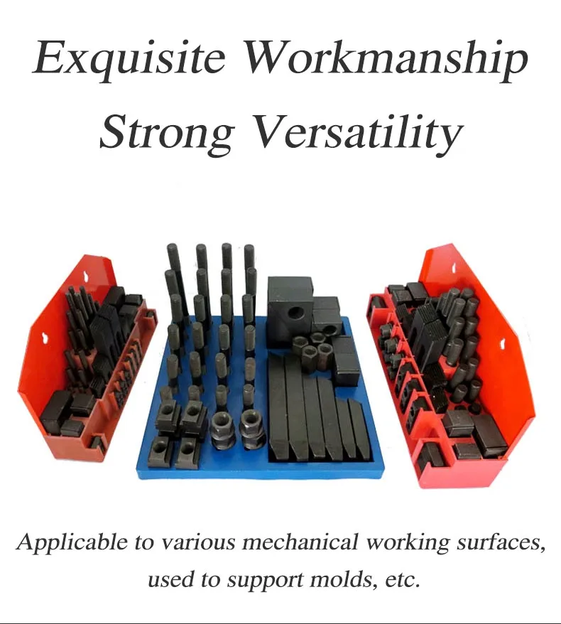 58pcs Steel M8 M10 M12 M14 M16 CNC Machine Accessories Clamping Kit ...