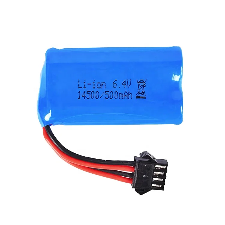 Lifepo4 2S1P 6.4v 500mah 900mAh IFR 14500 lithium iron phosphate ...