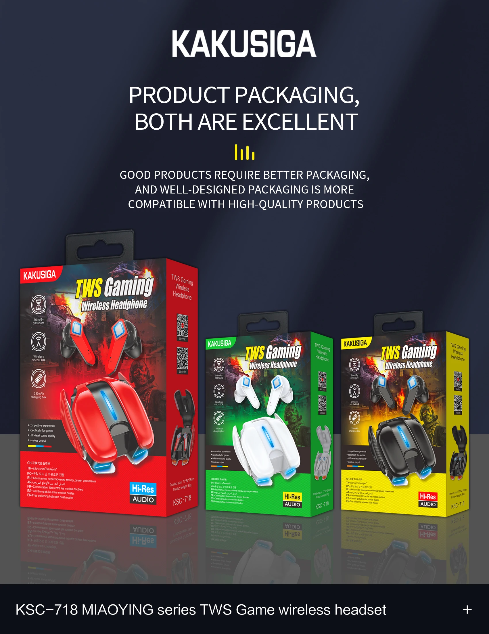 卡库西加2023 Tws游戏无线耳机v5.2 Edr 350毫安时10m游戏音乐双模高保真质量 - Buy 无线耳塞耳机,运动型无线耳机,无线颈带耳机 Product on Alibaba.com