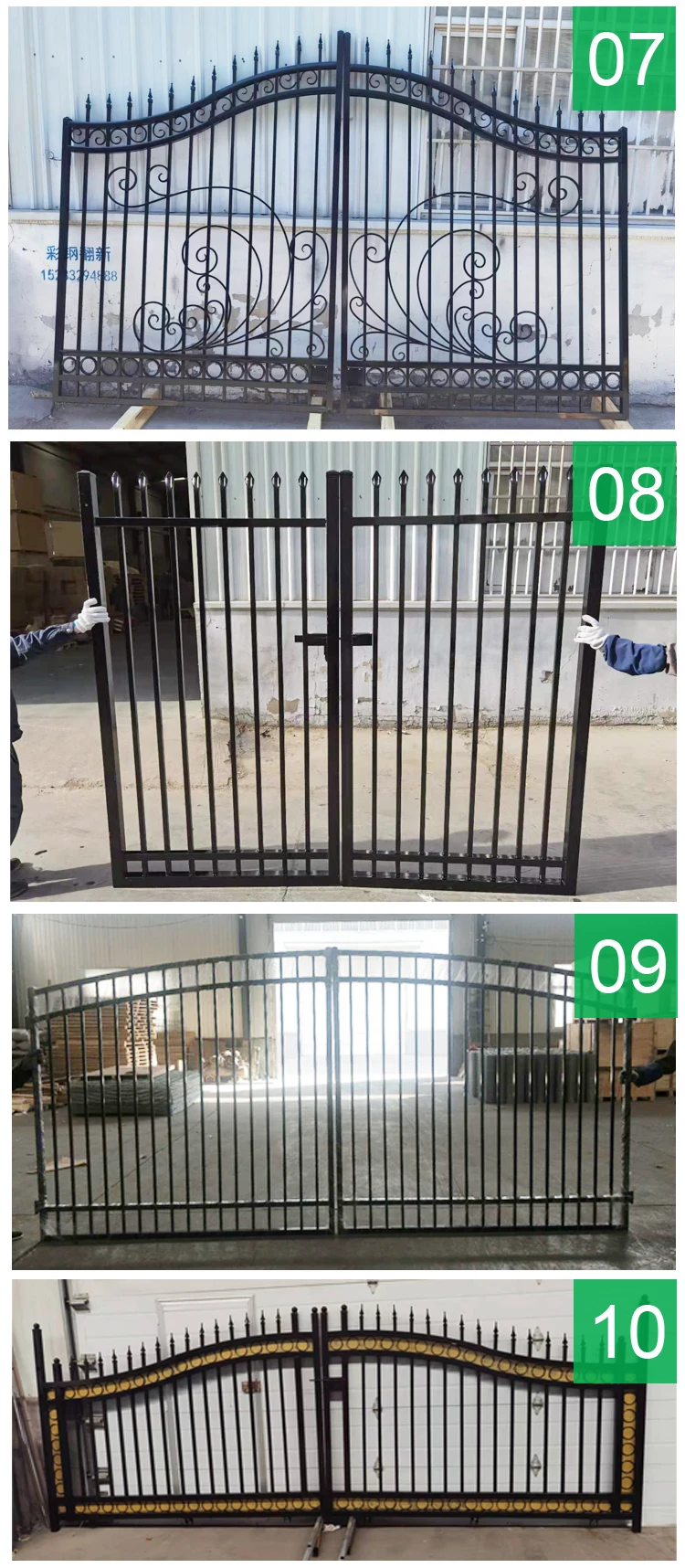 Australian Arch Steel Doors - Wrought Iron Villa Gate Designs