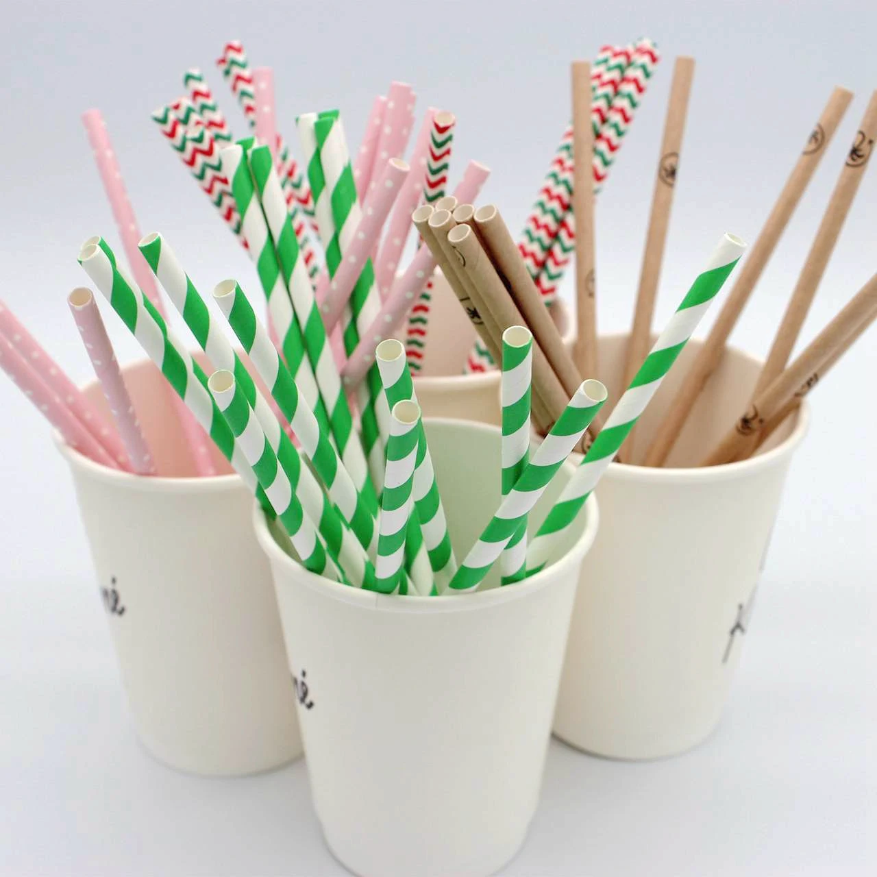 Wholesale Colorful Custom Disposable Biodegradable Paper Straw Paper ...