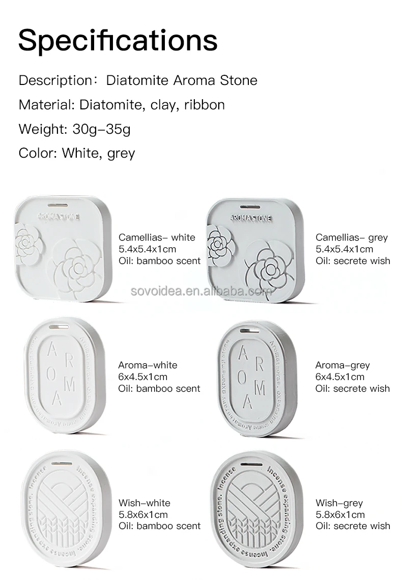 SOVO Aroma Diffuser - Scented Ceramic Stone Decoration