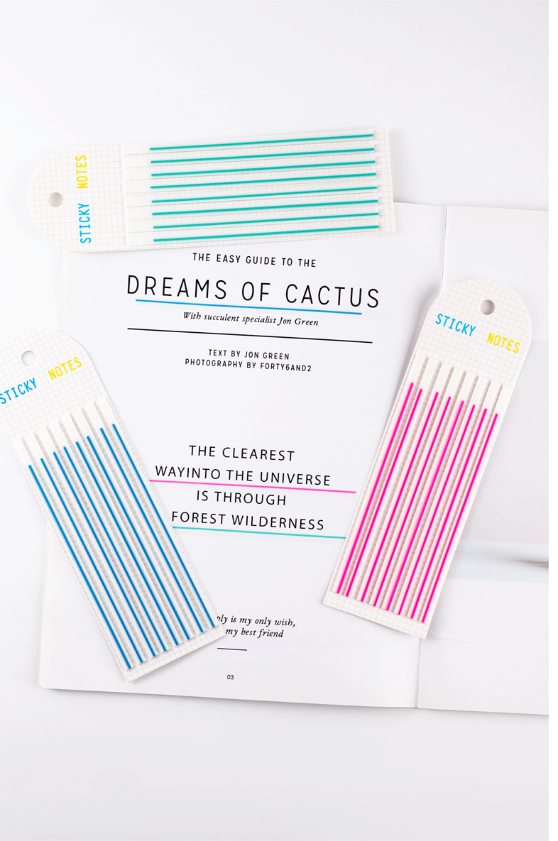 Thin Post It Notes - Creative and Transparent Sticky Memos