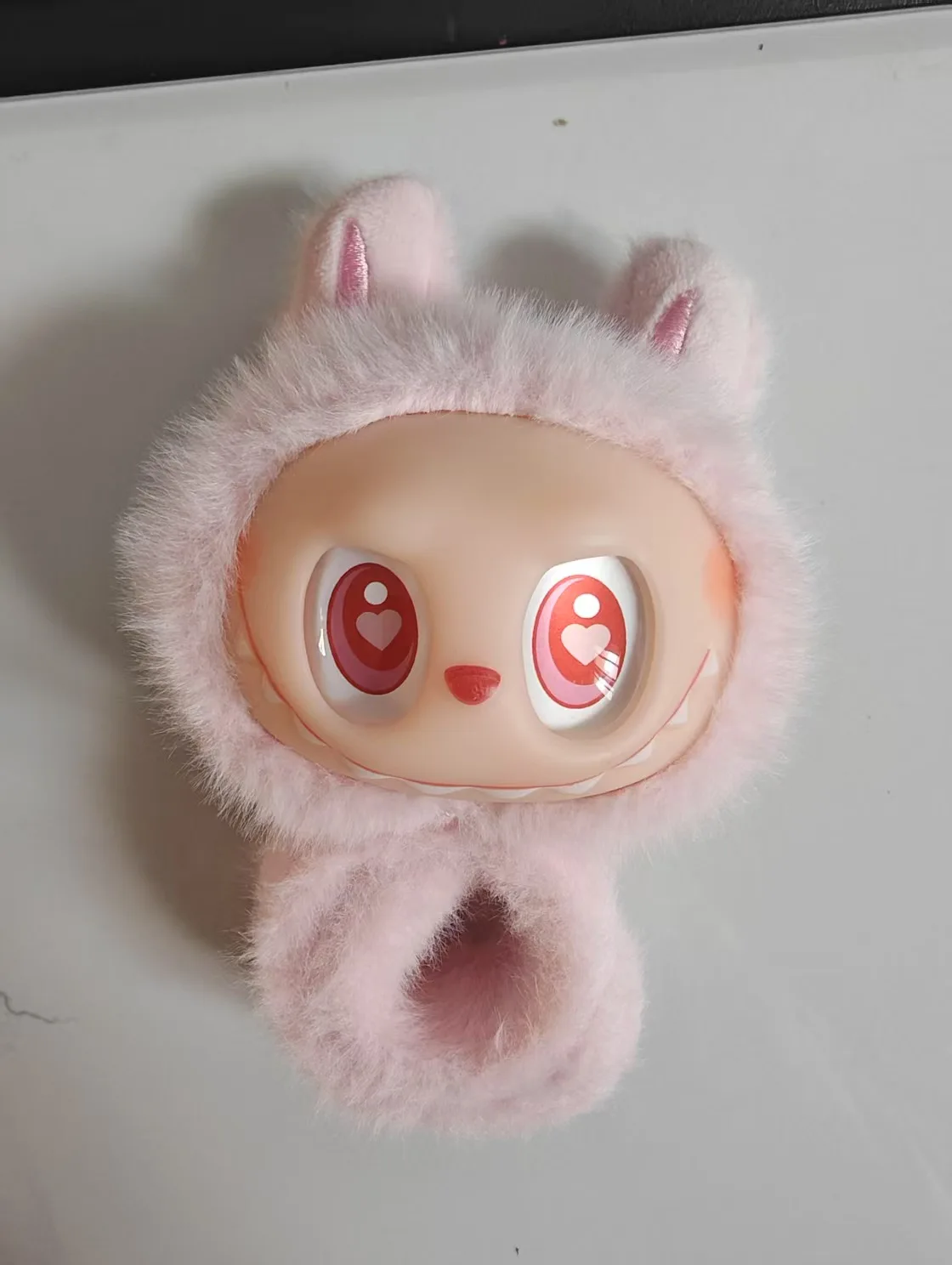 LABUBU Plush Clap Ring Bracelet - Kawaii Stress Relief