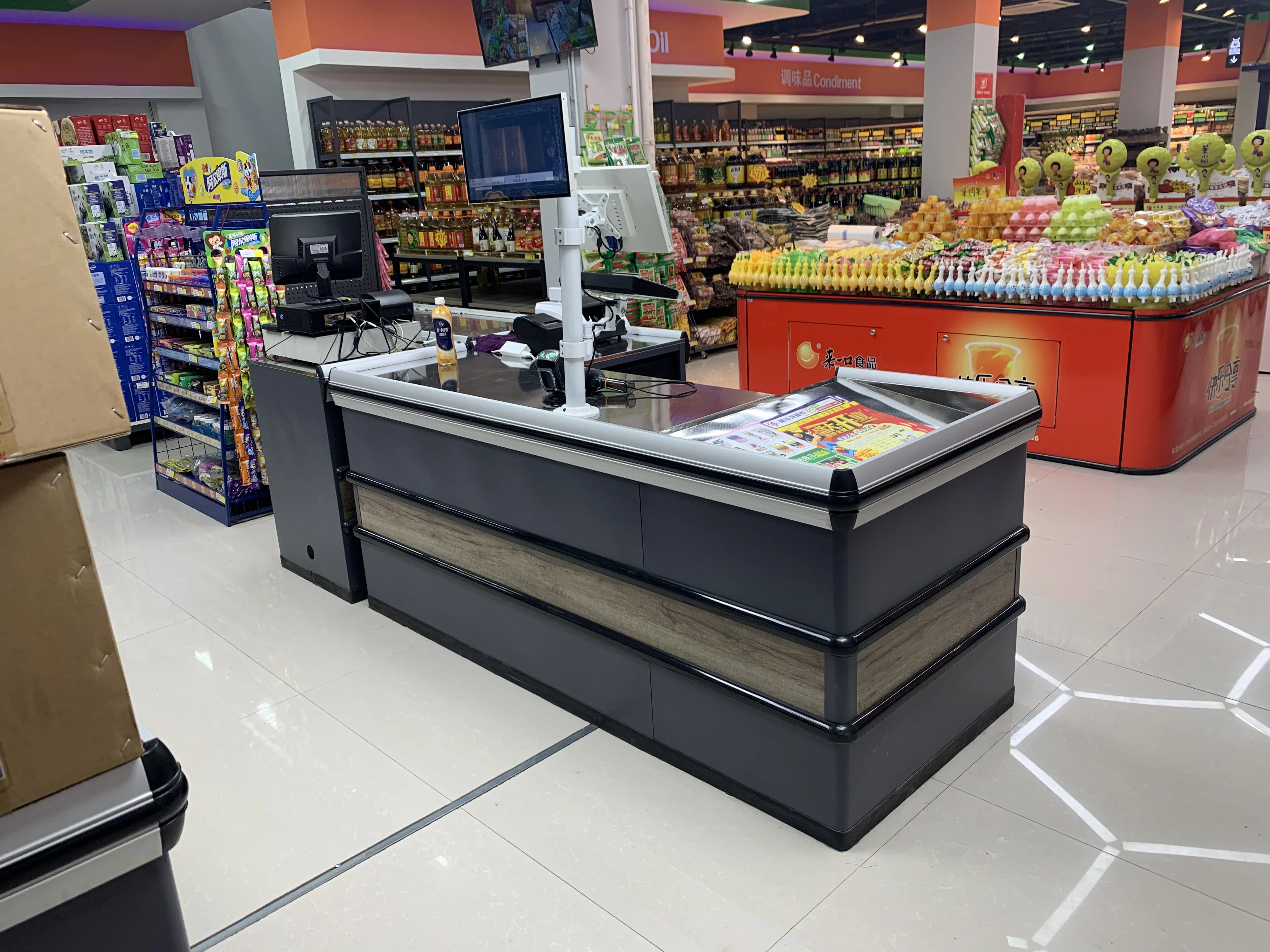 Grocery Store Convenient Best Price Electric Cashier Counter for ...