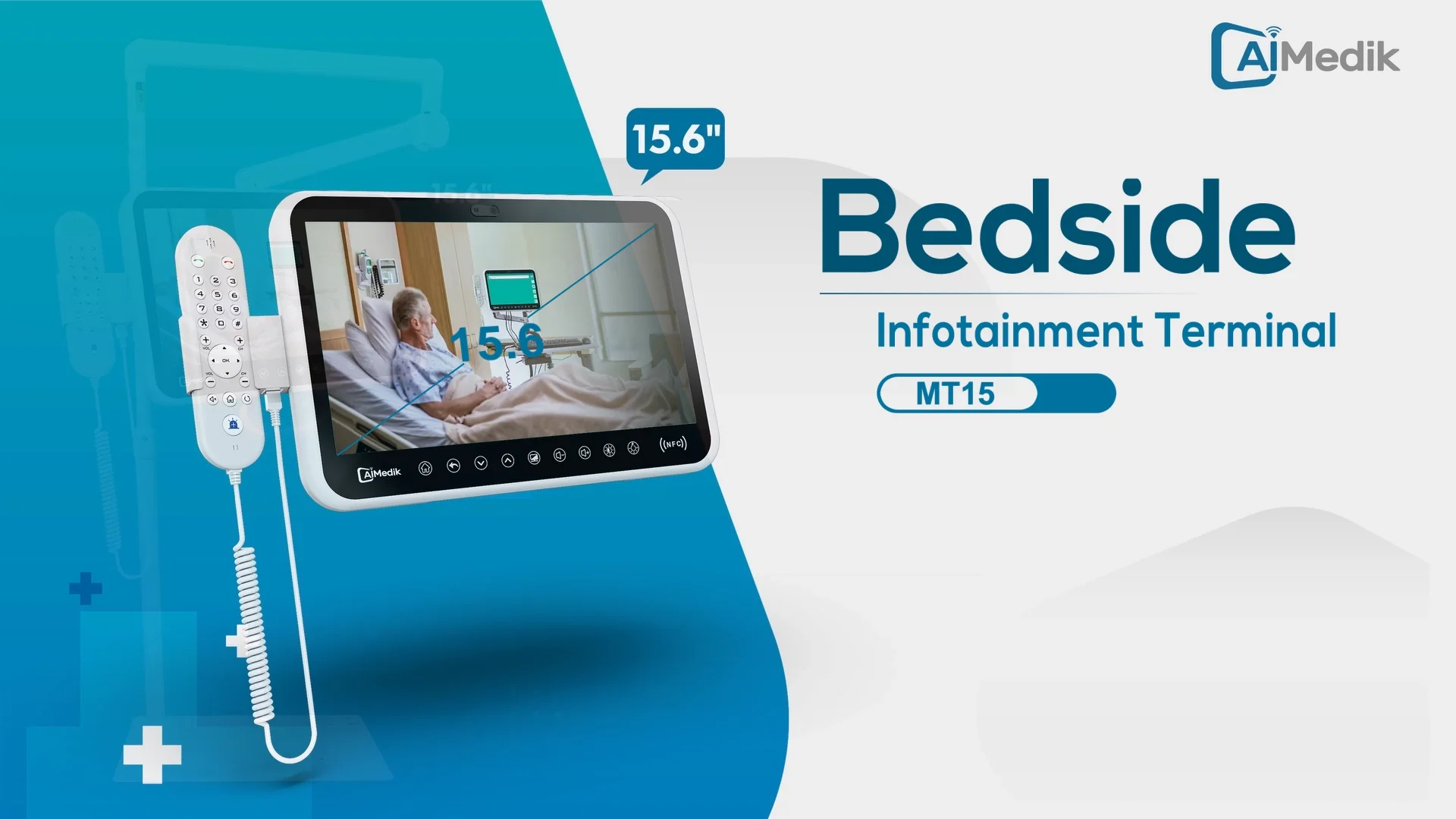 Aimedik Odm Tablet Pc Manufacturer 15.6" 4g Hospital Bedside Screen ...