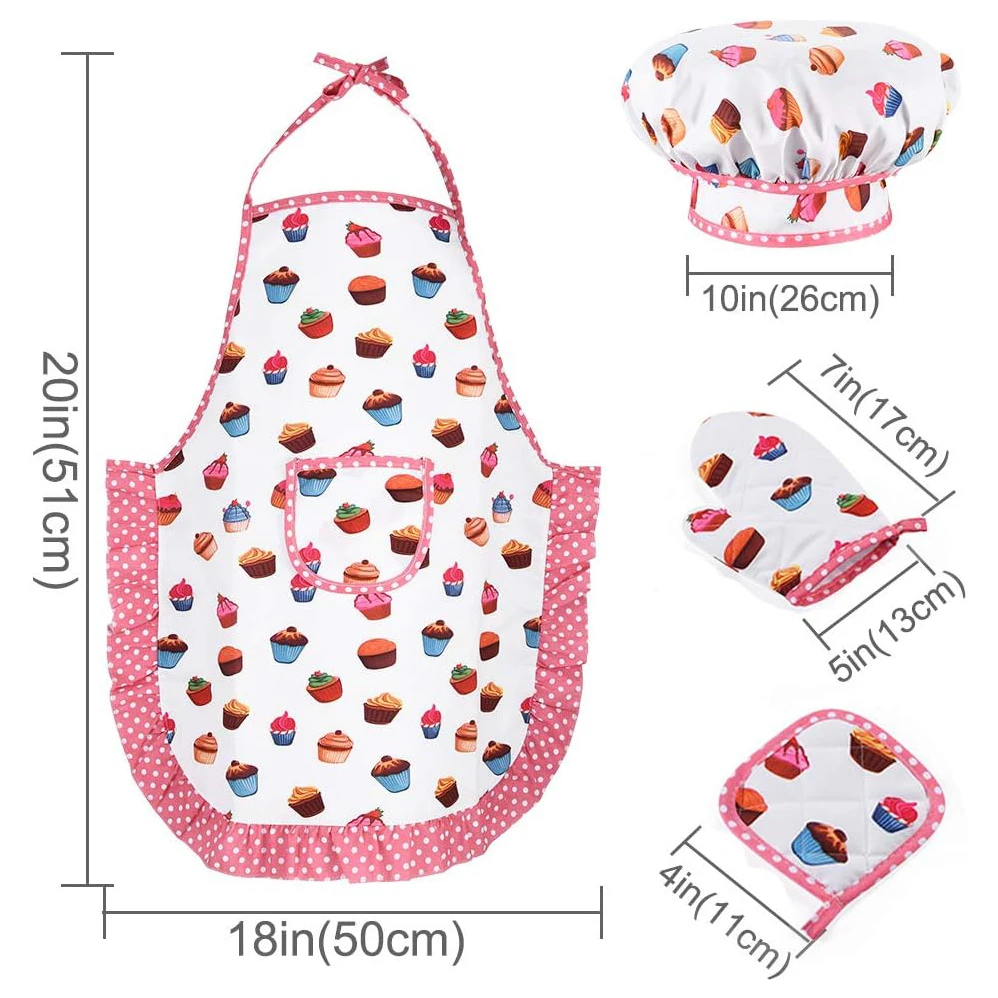 Children Chef Role Cosplay Costume Kids Cake Cooking and Barking Set ...