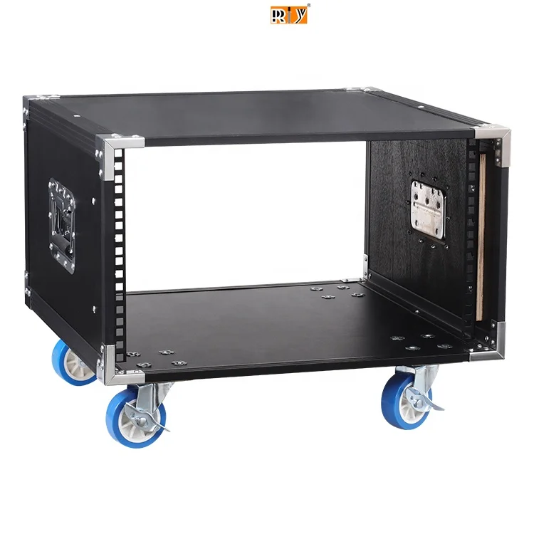 6u Flight Case Custom Wheeled Hard Aluminum Wood Flight Case For ...