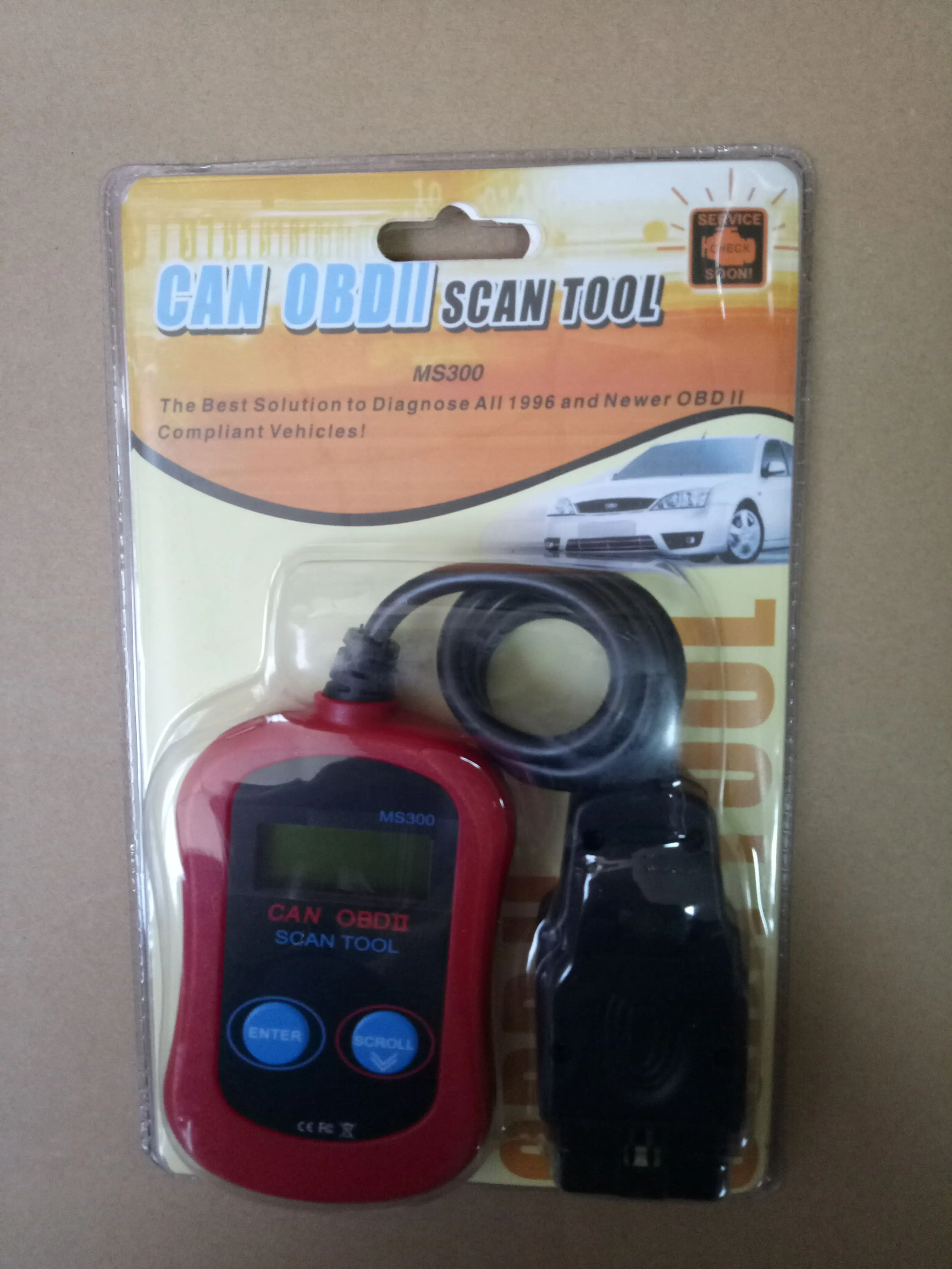 Ms300 Obd2 Car Scanner Obd Ii Motorcycle Code Reader Car Diagnostic ...