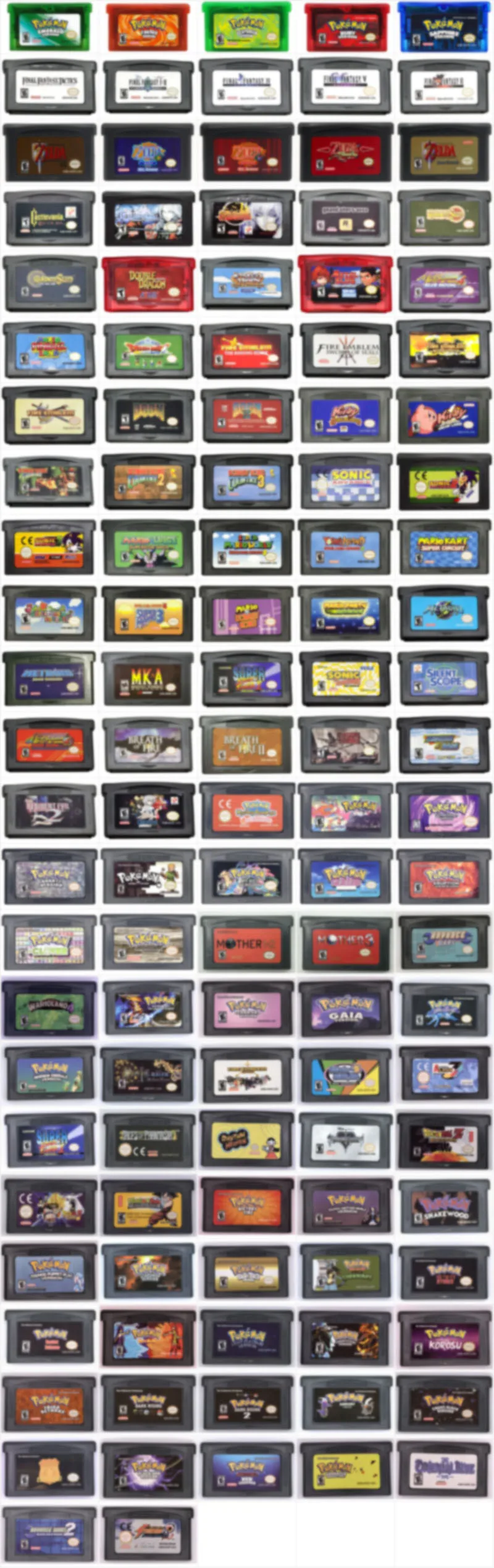 Hot Spot Retro Video Game Card Game Cartridge For Nintendo Gba/sp/ds ...