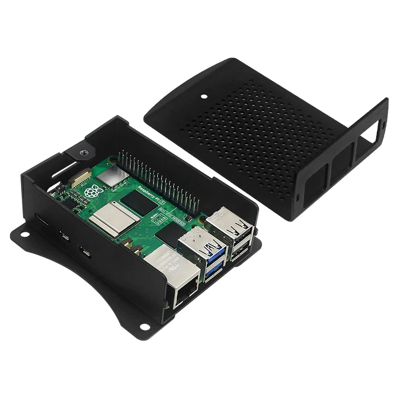Raspberry Pi 5 Aluminum Case with Optional Heatsink Fan
