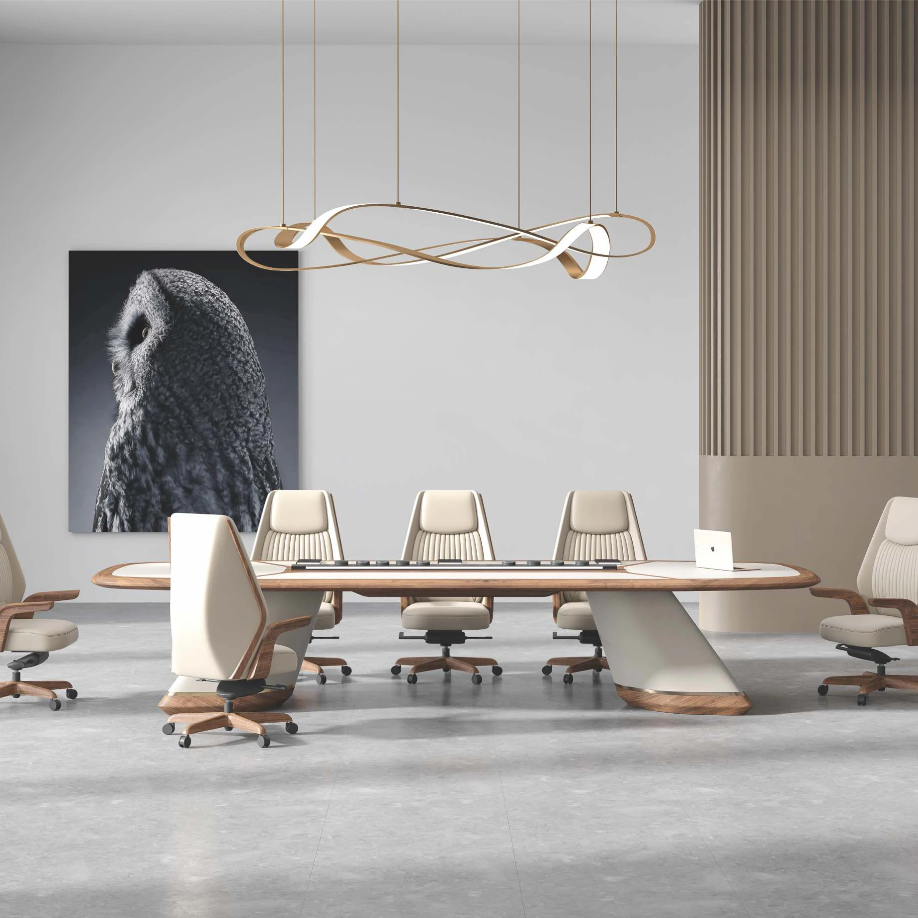 High Quality Wood Italian Design Executive Desk With Side Cabinet And ...