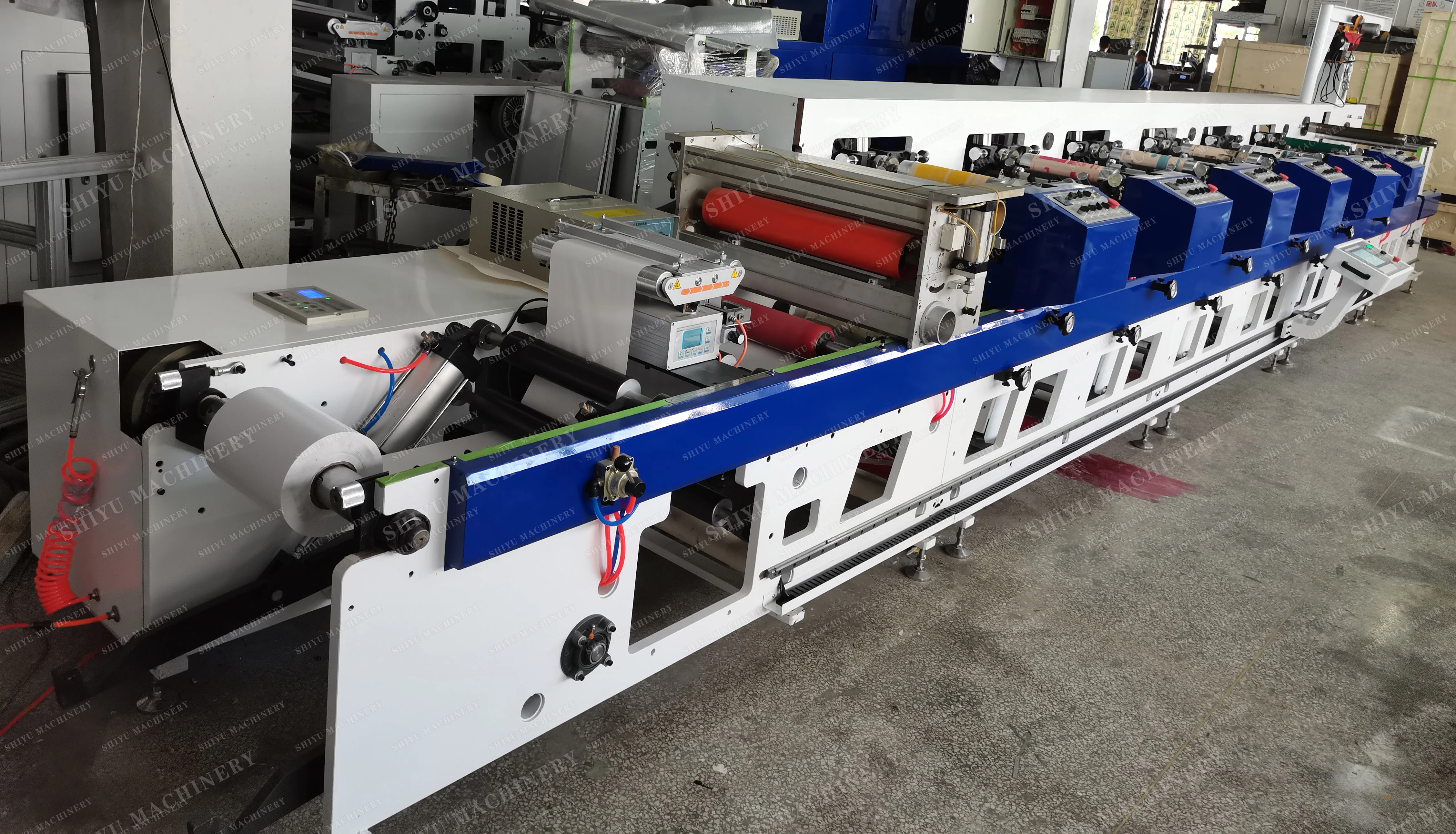 Flexo Printing Machine 8 Color Flexo Printing Machine Roll to Roll ...