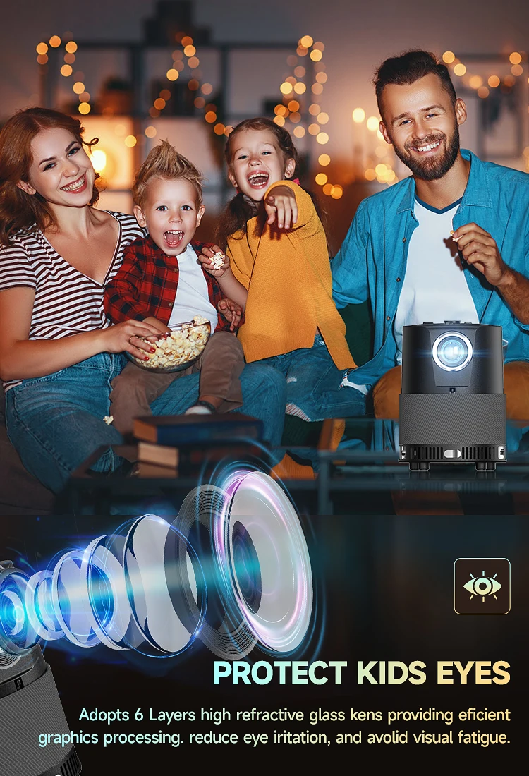 A3 Mini Pocket 1080P Projector WiF6 Android Os Support 4K Education ...