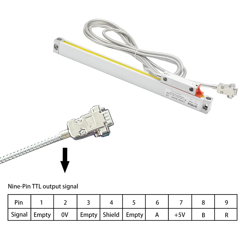 High Accuracy Linear Scaler Optical Grating Ruler for Test Instrument