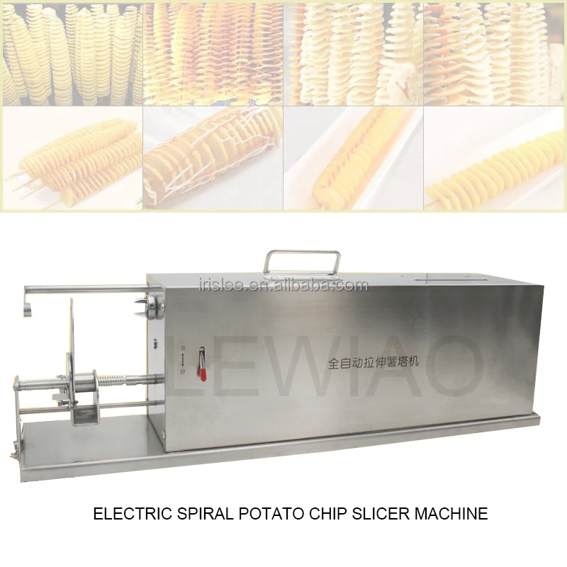 E60-35 Automatic Electric Spiral Potato Cutter Machine & Slicer OEM