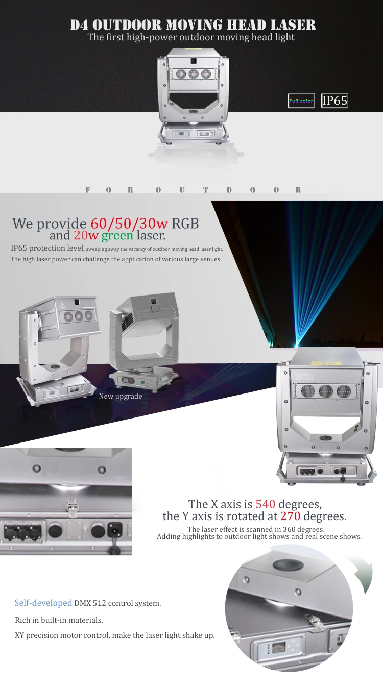 Outdoor Weather Proof 60w 50w 30w 20w Beam Sky Laser Projectors Fb4 ...