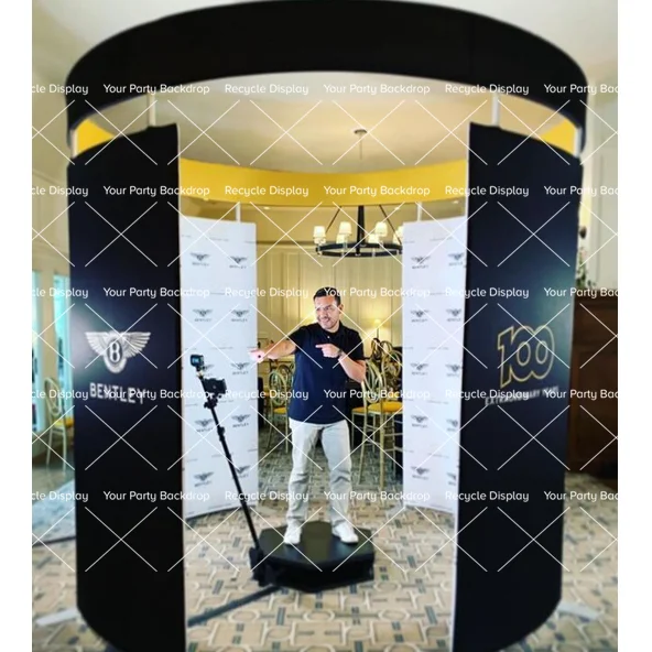 Photo Booth 360 Backdrop Wall Enclosure Photo Booth Baby Photography ...