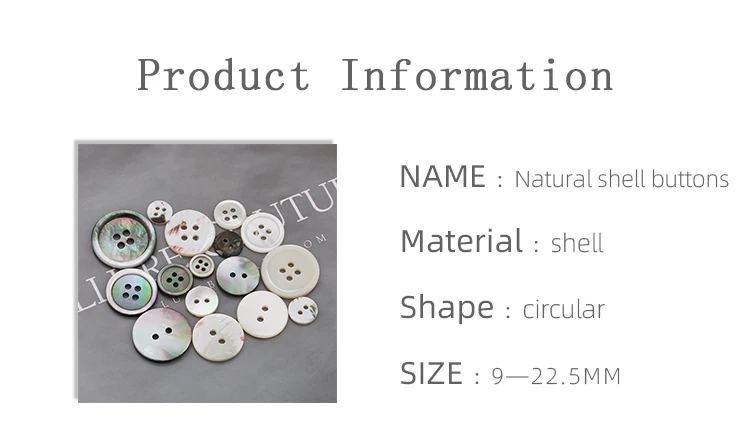 Elegant Shell Buttons With Mother of Pearl Flatback, 4-Hole Dry ...