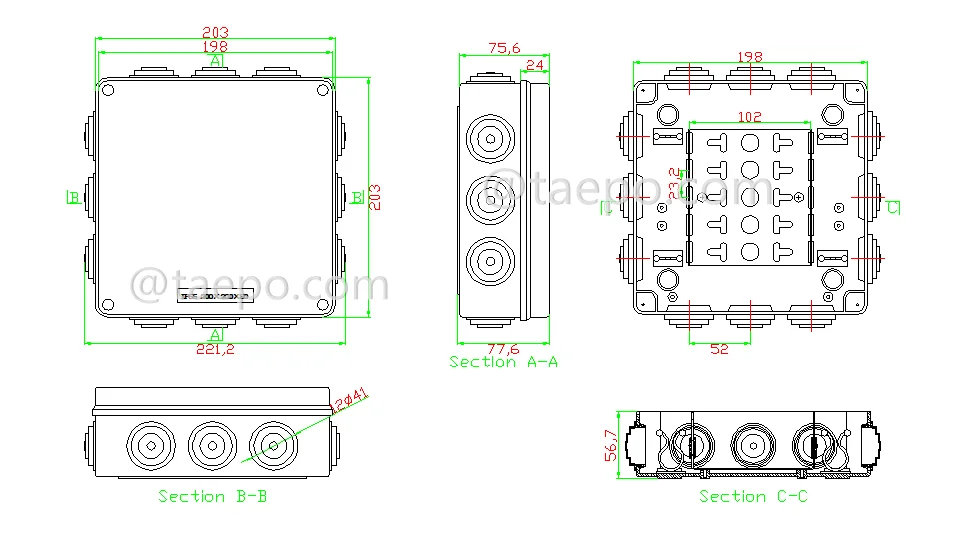 Electrical Enclosure - Waterproof Junction Box for MDF/CCC/DP