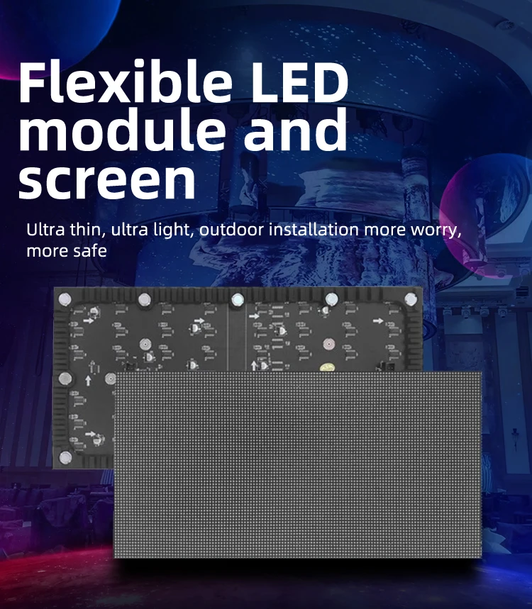 High Quality Gob Led Module Flexible 320x160mm Curved Video Wall Custom ...