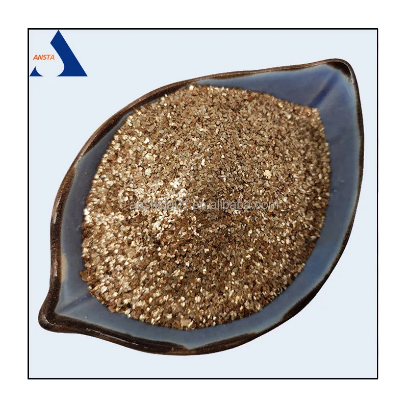 35years Mica Factory Supply Golden Mica Flakes Calcined Gold Mica ...