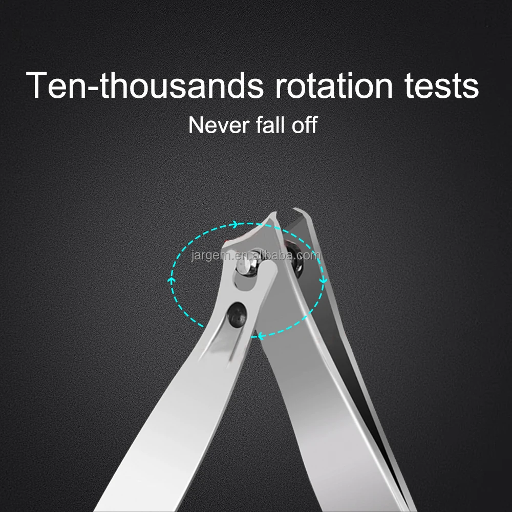 Stainless Steel Sandblasted Finger Nail Clipper Two Times Sharpening ...