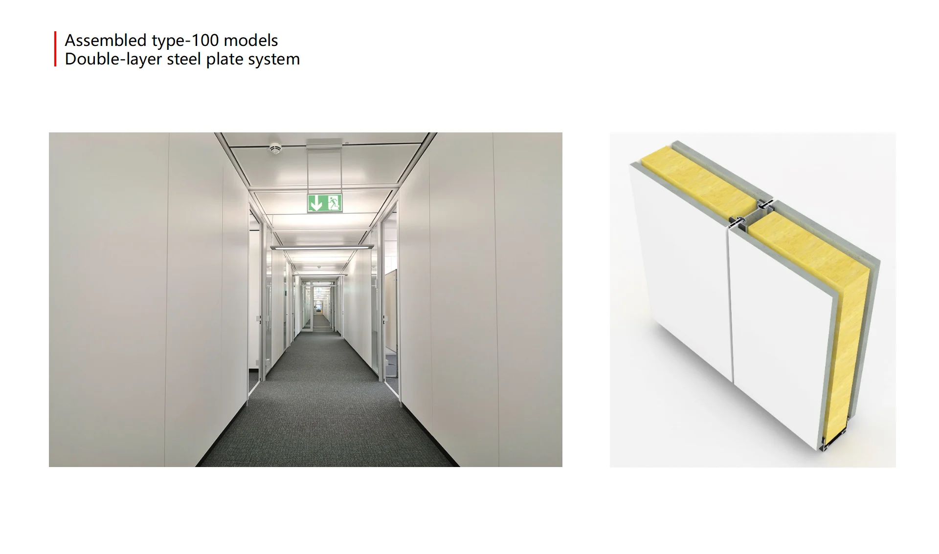 Single Glazed Demountable Space Divider Office Partition Wall Folding ...