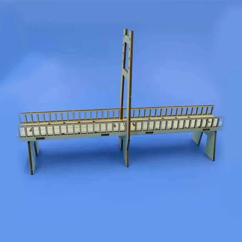 Children Scientific Experiment DIY Assembly Cable Stayed Bridge Model ...