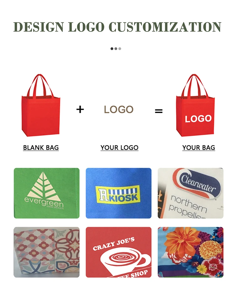 Customize Logo Size Color Wholesale Reused Non-Woven Shopper Tote ...