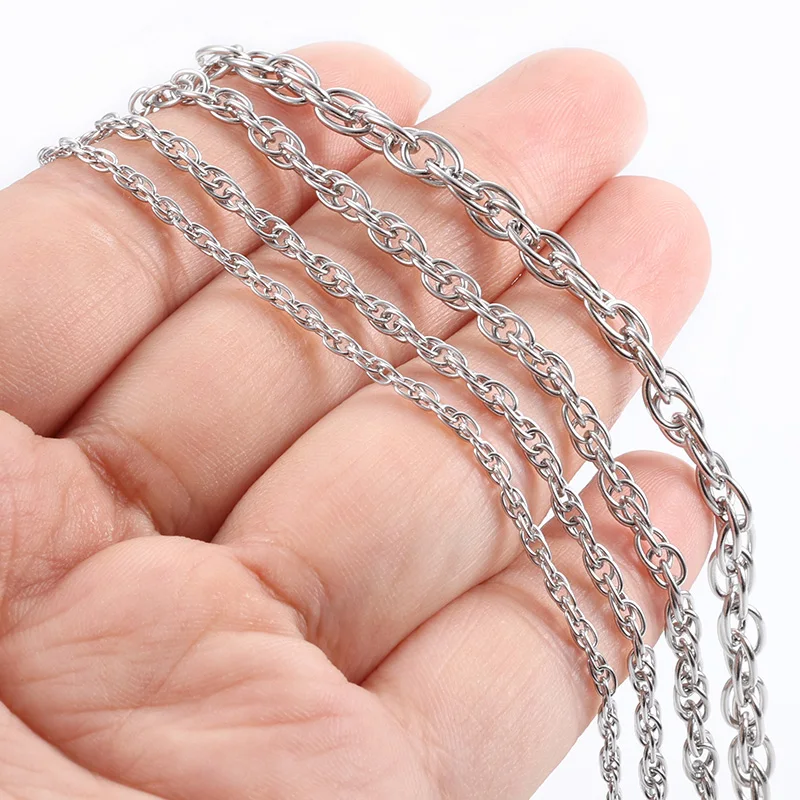 Charm O-Shaped Cuban Chain 304 Stainless Steel Chain Roll Jewelry ...