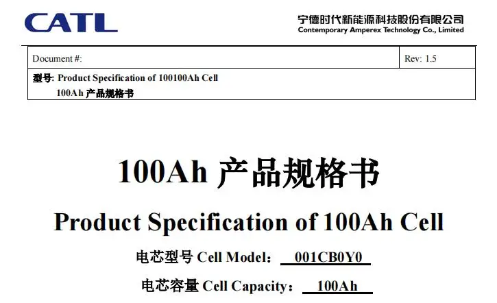 Starmax Catl100ah 202ah EV LF280K 6000 Cycles Lifepo4 Battery