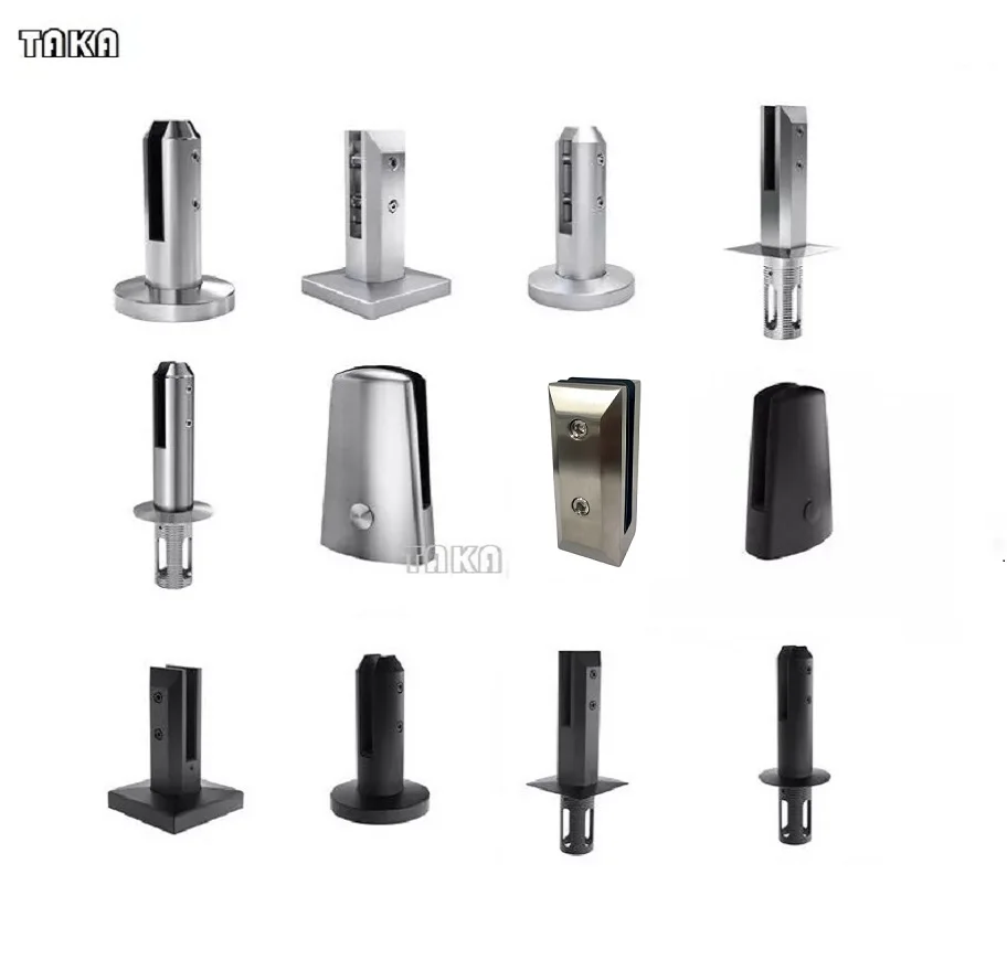 Stainless Steel Glass Railing Spigot Wall Mount Glass Clamp 304/316 ...