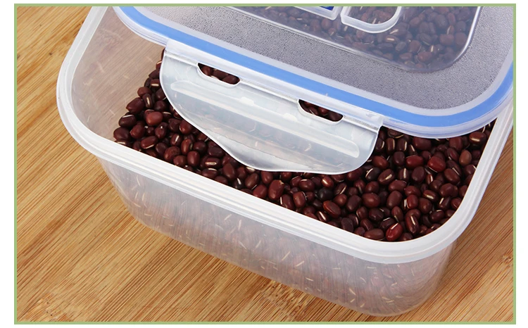 2400ml Airtight Picnic Easy-carry Pickle Storage Box Transparent ...