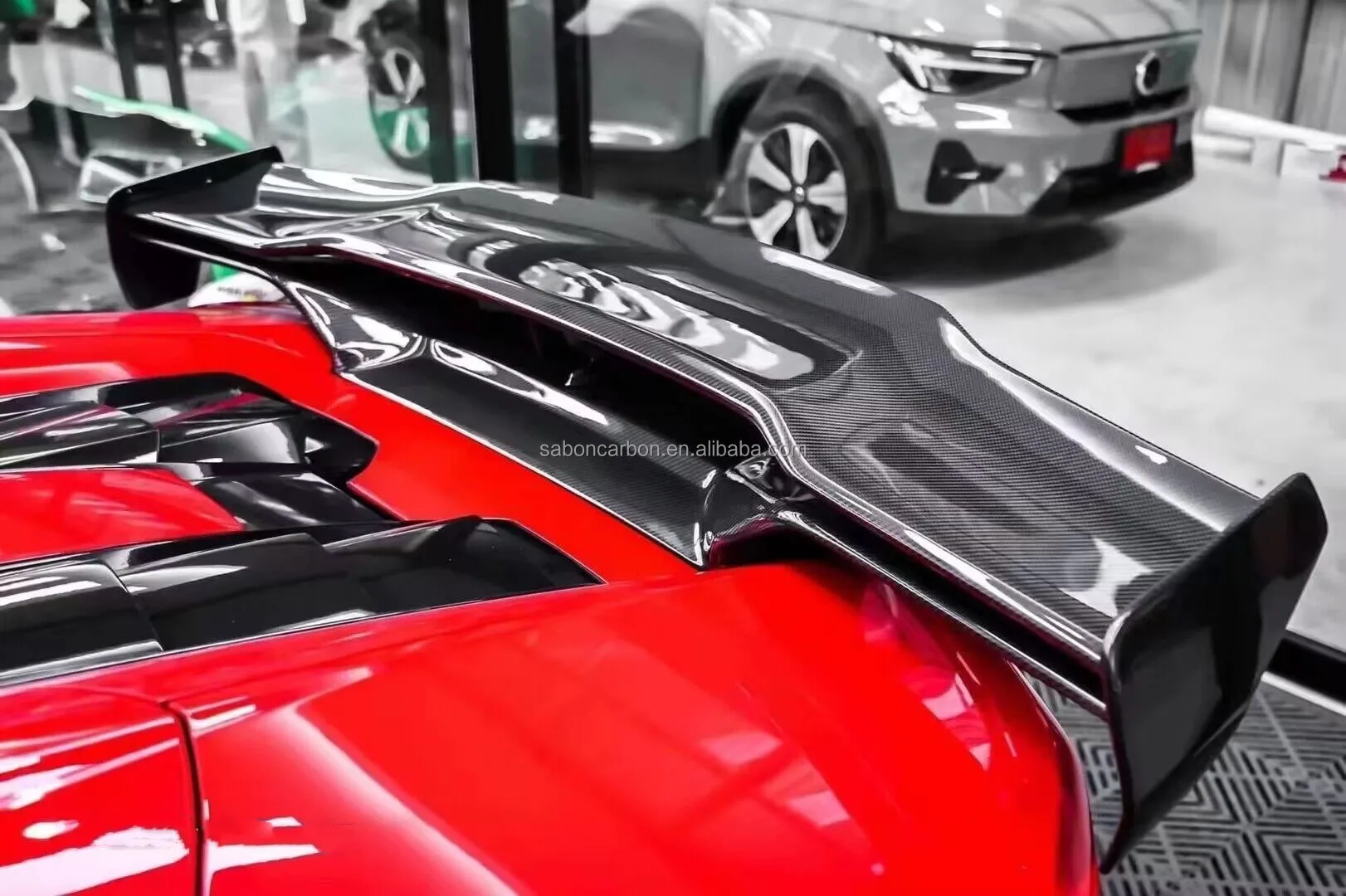 Huracan EVO- Vor-STO Style Carbon Fiber Rear Spoiler Wing for Lambo ...