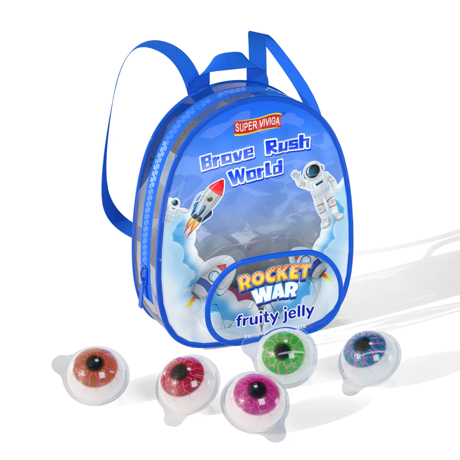 Wholesale Fruit Flavor Sweet Eye Ball Shape Eyeball Gummy Candy