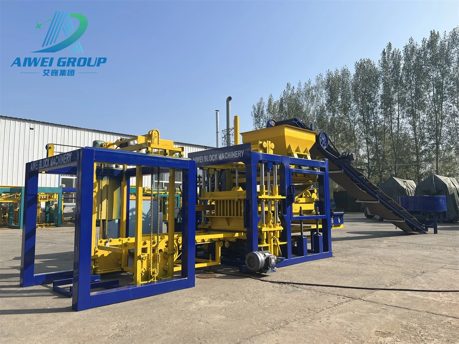 AiWei Brick Making Machine Fully Automatic 4-15 Automatic Block Making ...