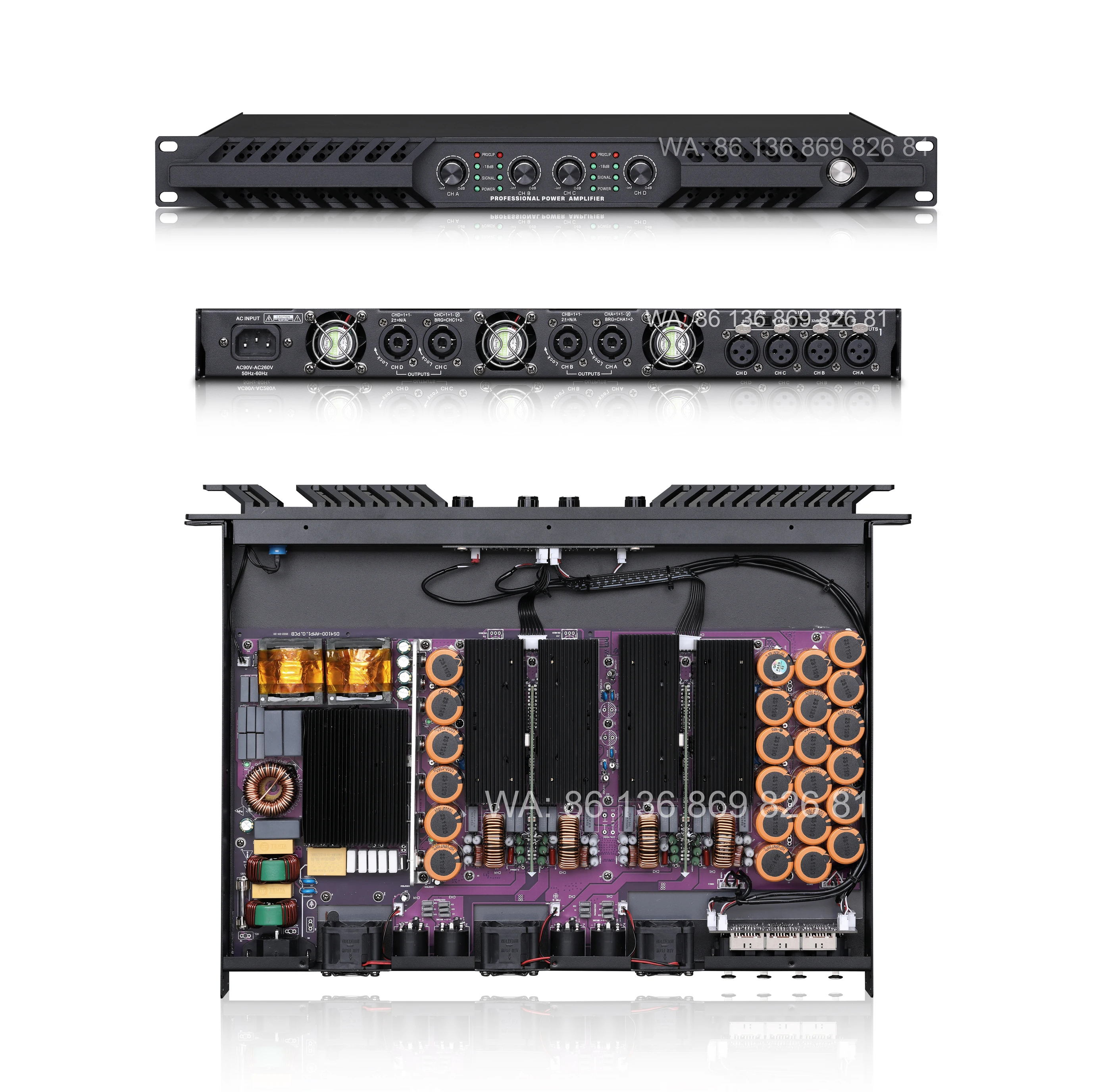 4x1000w Amplifier - Super High Power 6000w TD Amplifier