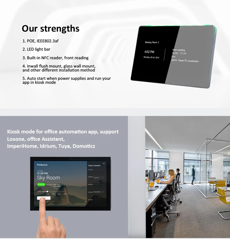 Android Capacitive Touch Panel with LED RFID NFC Reader