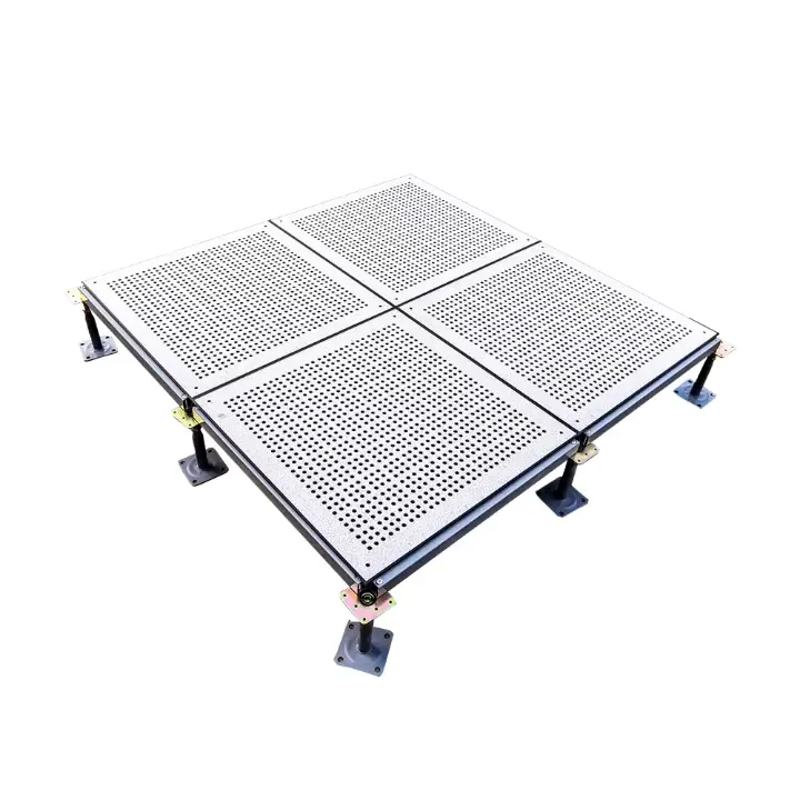Steel Square Tube Antistatic Raised Floor Ventilation Tiles Perforated ...