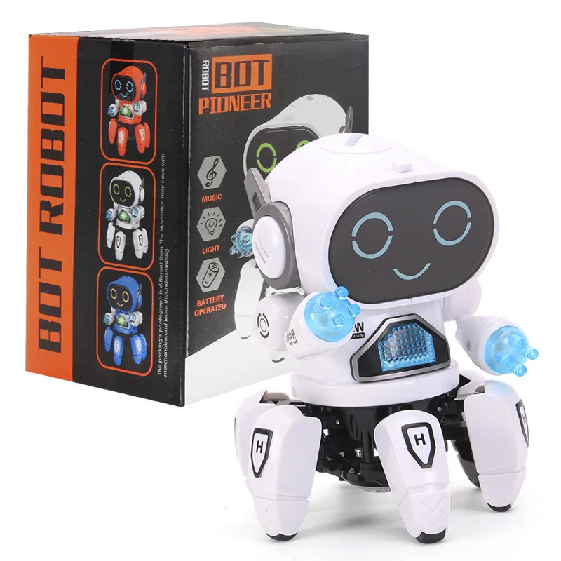 Kids Smart Electronic Humanoid Robot Toy Intelligent B/o Six Claws ...