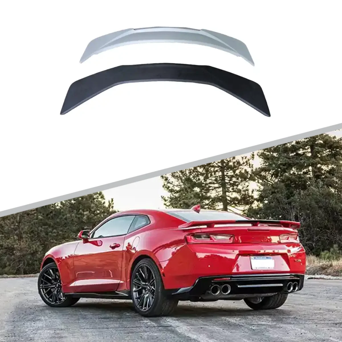 Manufactured Zl1 Style Gloss Black Car Rear Bumper Spoiler For ...