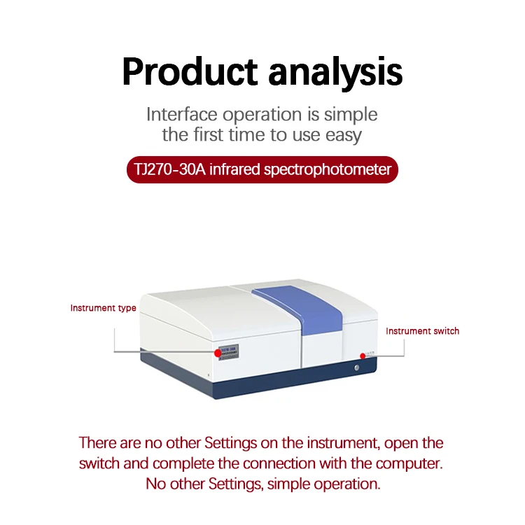 Lab Testing Equipment Spectrometer Infrared Spectrophotometer For Solid ...