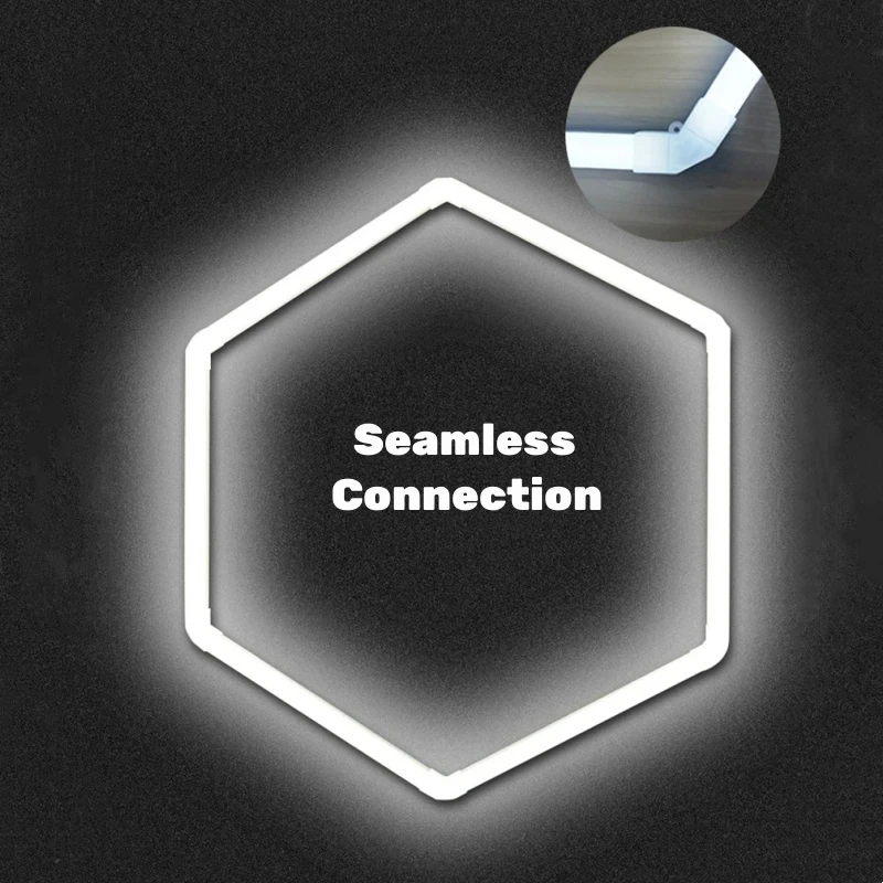 Hexagonal Led Ceiling Light Tubes 6500k Cold/warm White 110v-240v ...