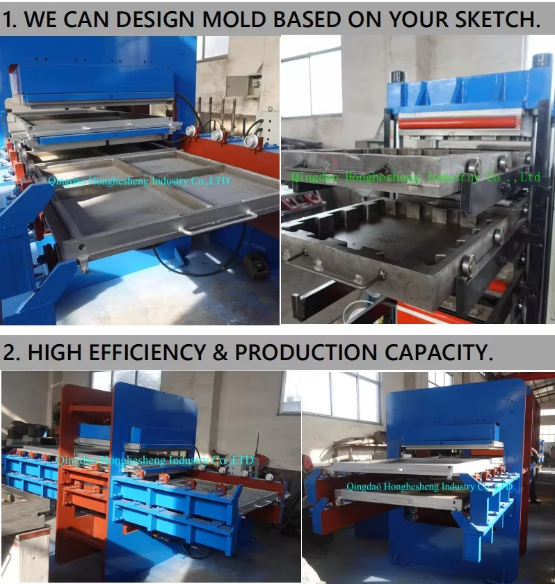 160T Automatic Rubber Mat Molding Machine Gym & Playground Floor Press ...