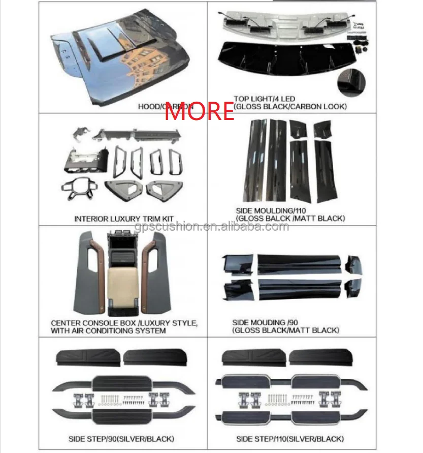 Body Kit For Land Rover Defender 90 110 L663 2020+ Front Bumper Rear ...