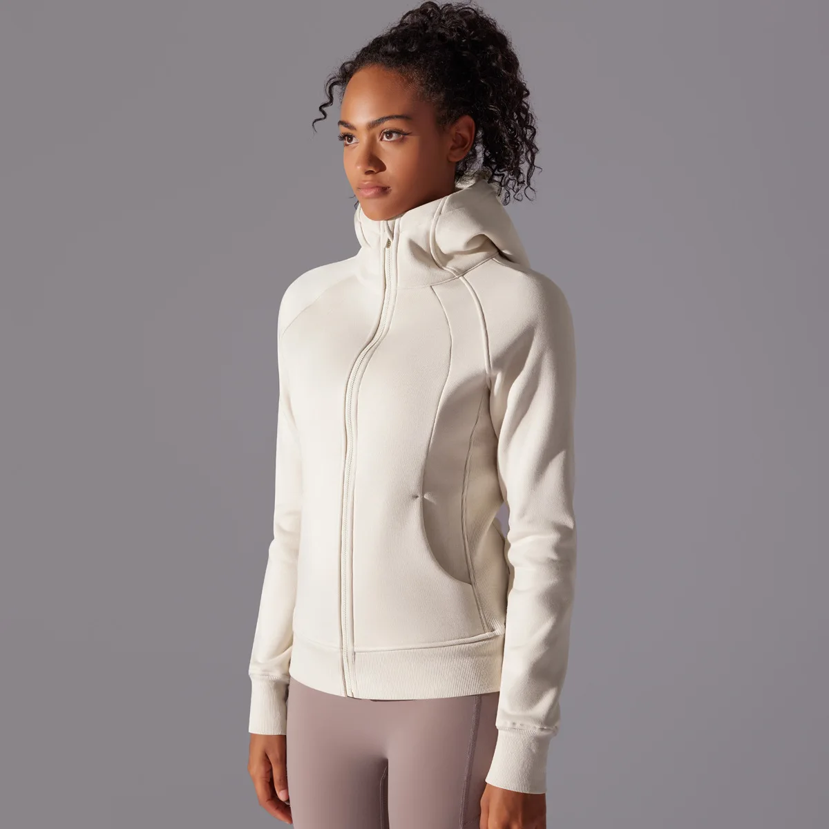 Custom Logo Activewear Thick Warm Hooded Spring Outdoor Sports Jacket ...